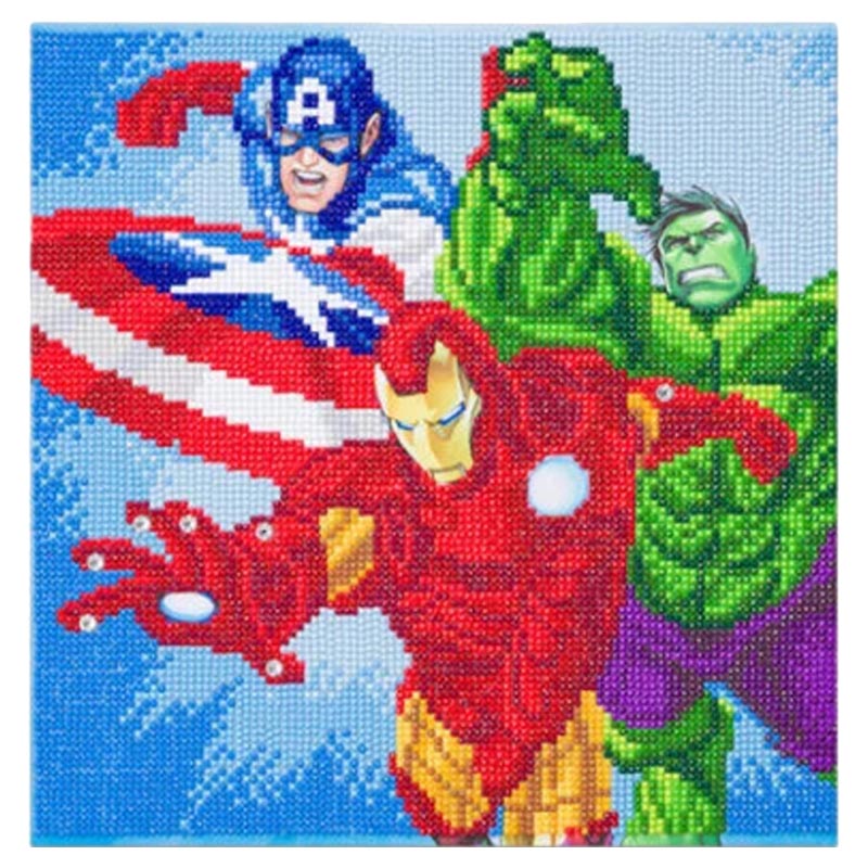 Craft Buddy - Crystal Art Canvas Kit - Superhero's - 30x30 cm | Jomla E ...