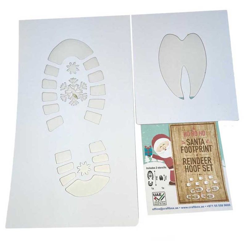 Craftbox - Santa Footprint and Reindeer Hoof Set | Jomla.ae