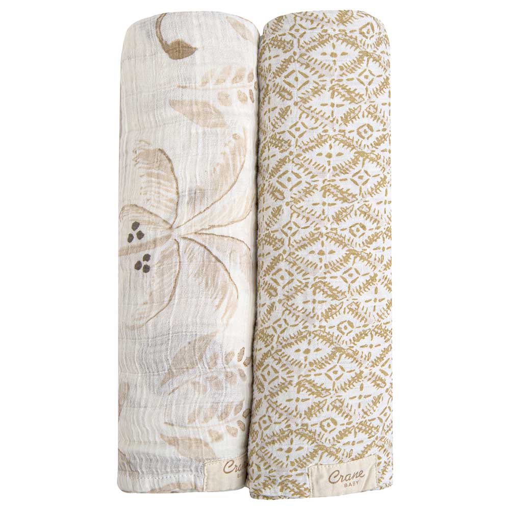 Order Crane Baby - Kendi Swaddle Wraps - Pack of 2 Now! | Jomla.ae