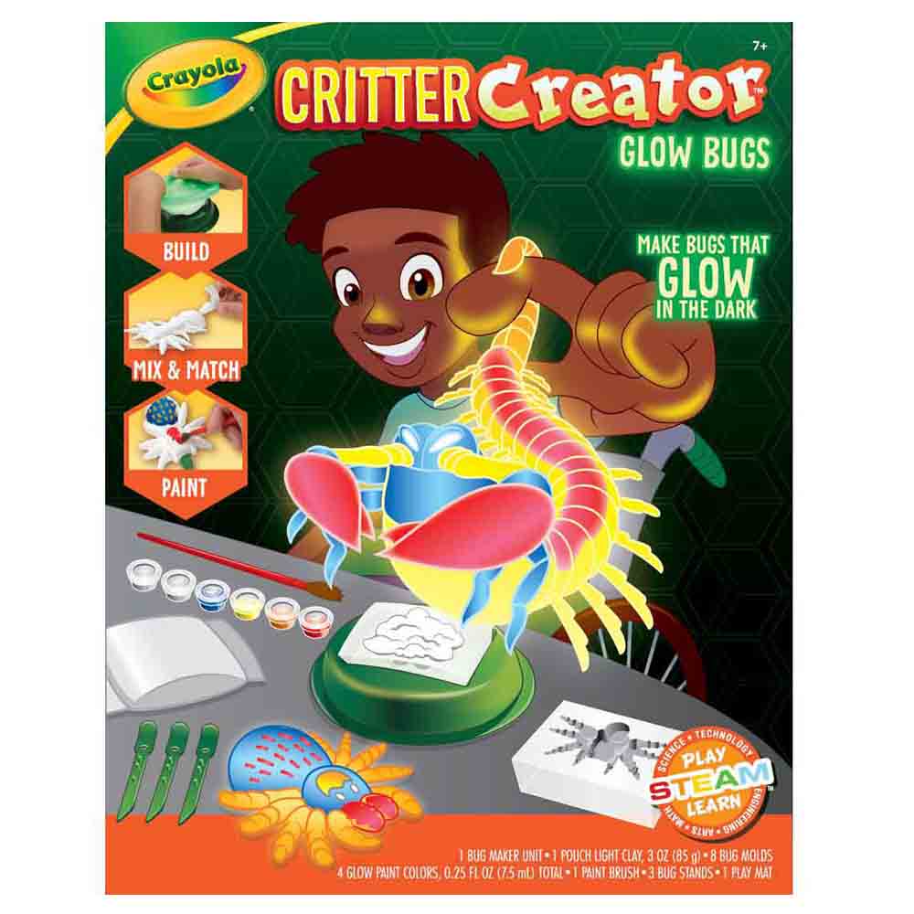 Order Crayola - Critter Creator Glow in The Dark Clay Art Kit W/ Paint ...