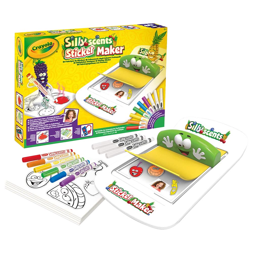 Order Crayola - Silly Scents Sticker Maker Art Kit 40pcs Now! | Jomla.ae