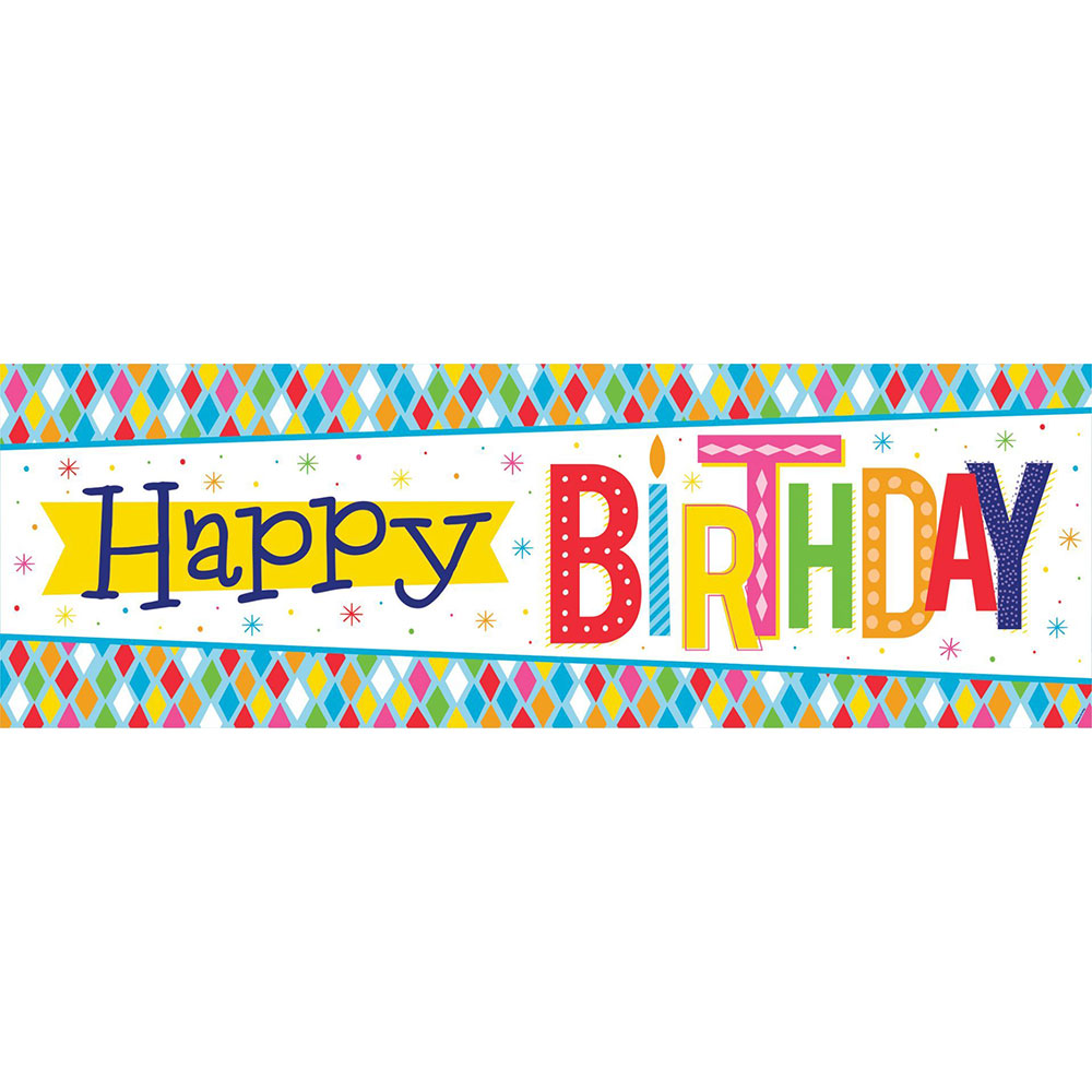 Creative Converting - Bright BirthdayGiant Party Banner | Jomla.ae