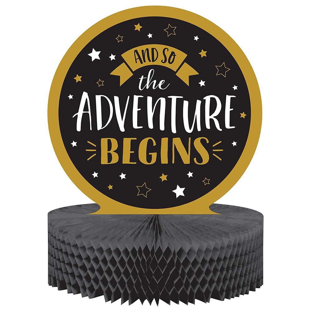 Order Creative Converting - Grad Adventure Honeycomb Centerpiece Now ...