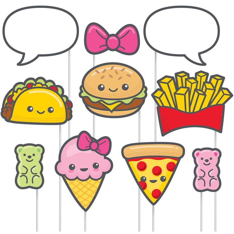 Creative Converting - Junk Food Fun Photo Booth Props | Jomla.ae