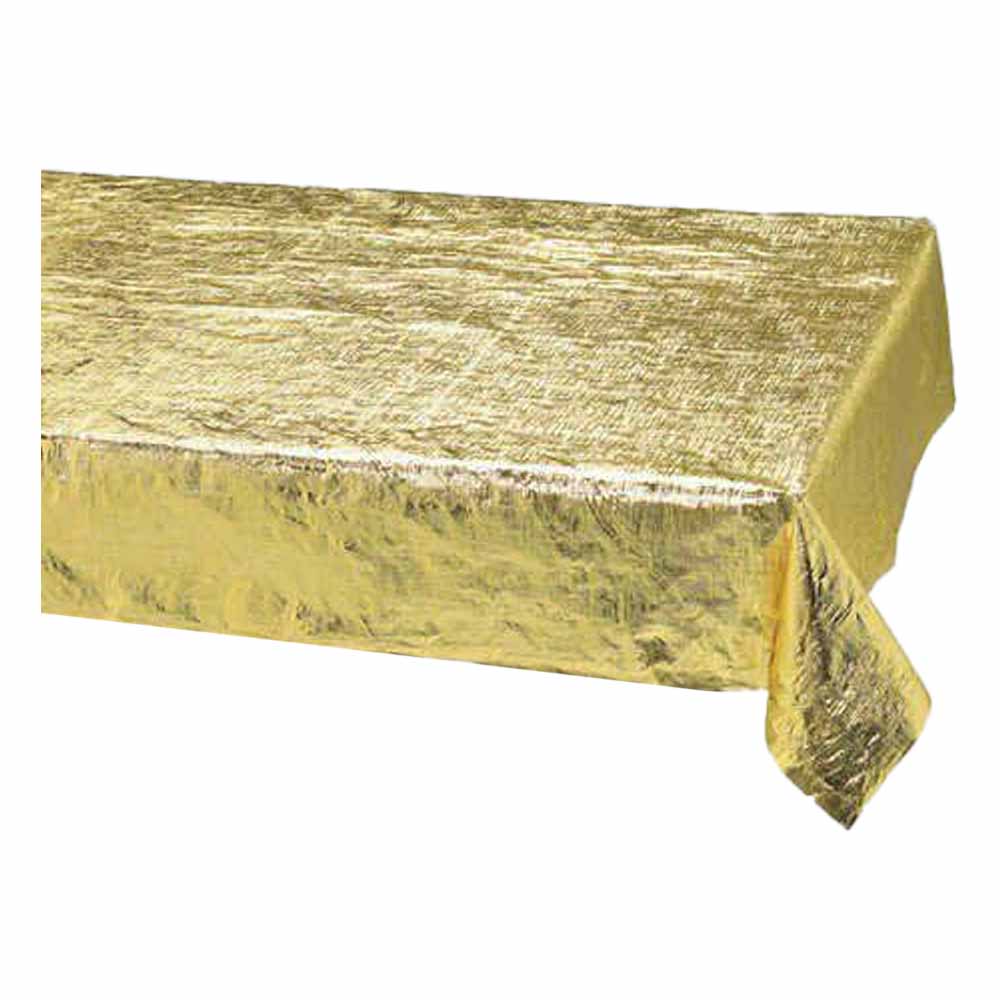 Creative Converting - Plastic Table Cover 54 x 108 Inch - Gold | Jomla.ae