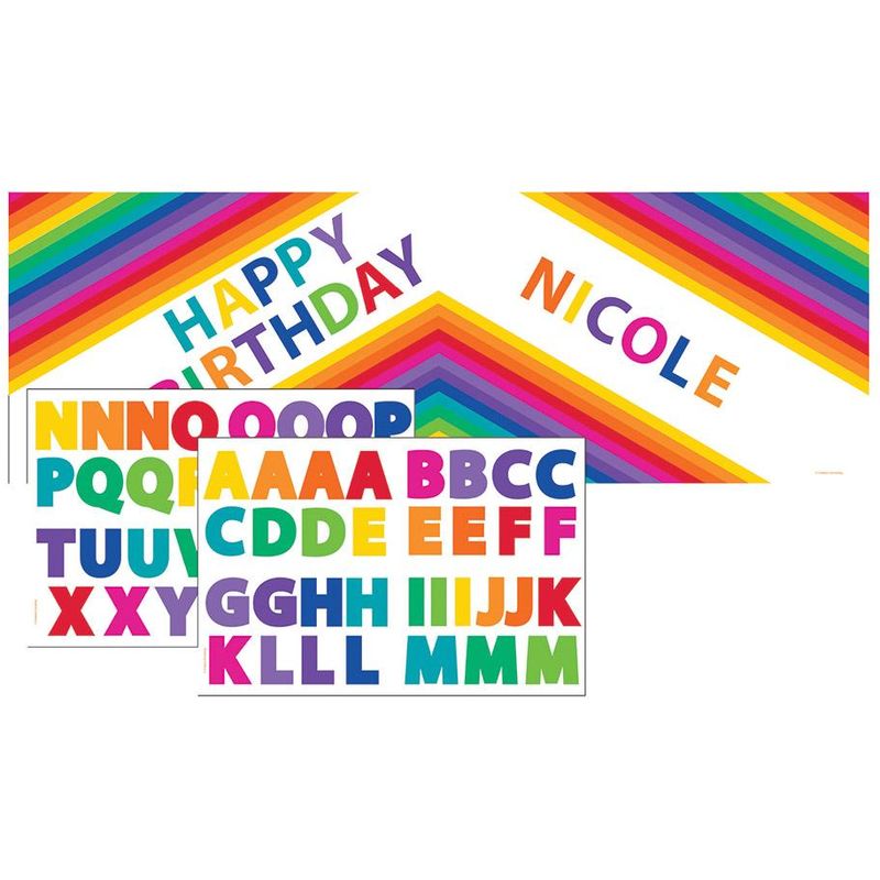 Order Creative Converting Rainbow Giant Party Banner W Stickers Now ...