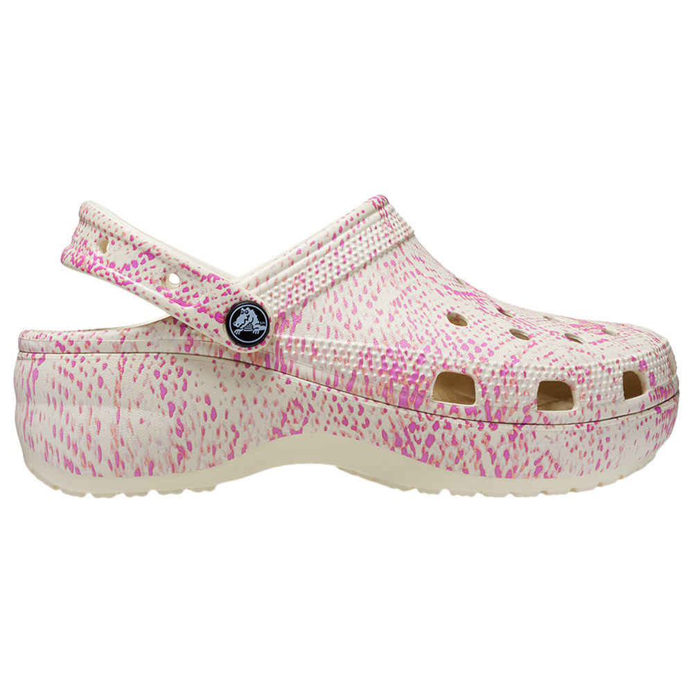 Crocs - Classic Platform Snake Print Clogs | Jomla.ae