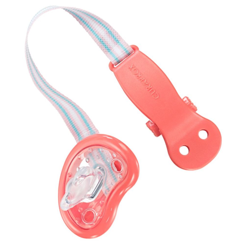Order Curaprox - Soother Holder - Coral Opaque Now! | Jomla.ae