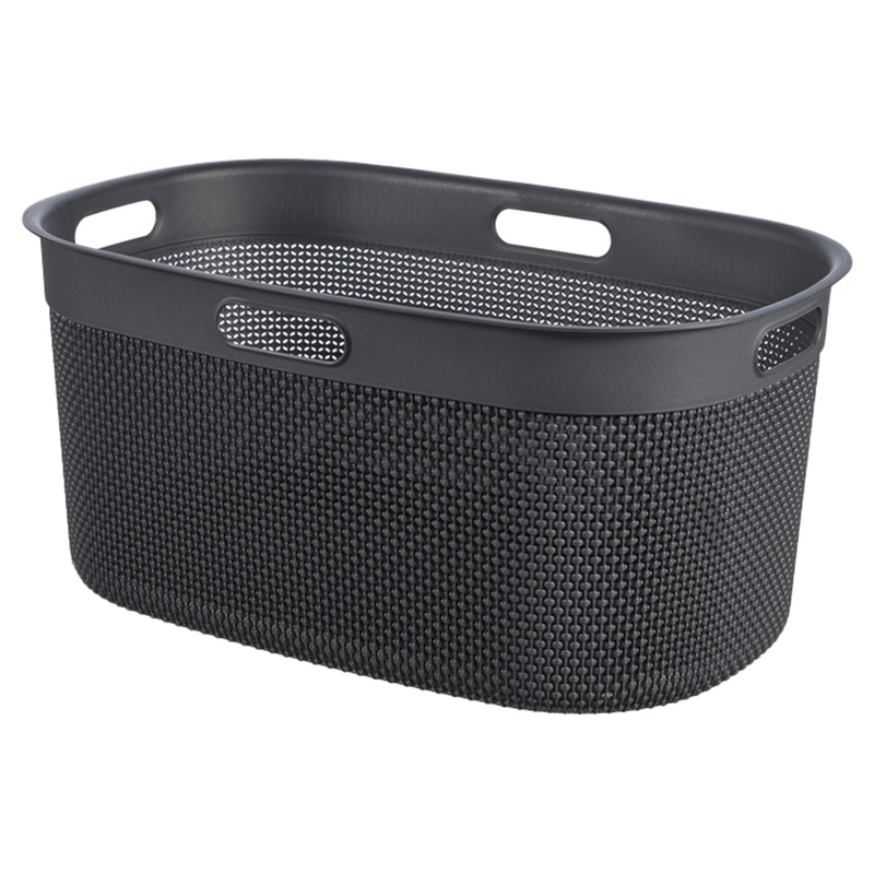 Order Curver - Filo Laundry Basket - 45L - Dark Grey Now! | Jomla.ae