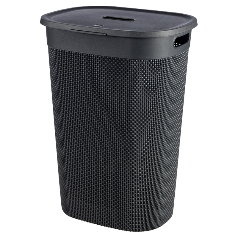 Order Curver - Filo Laundry Hamper - 55L - Dark Grey Virgin Now! | Jomla.ae