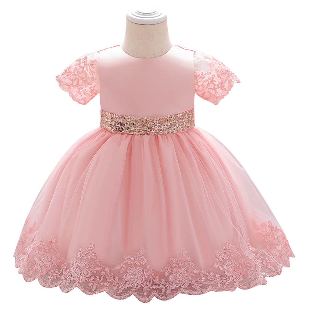 D' Daniela - Lilia Short Dress - Pink | Jomla.ae