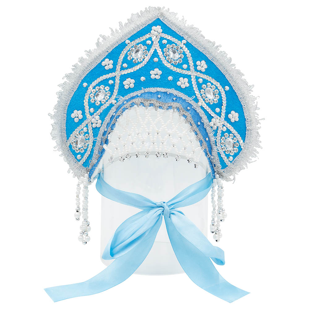 D' Daniela - Traditional Headdress Kokoshnik - Sky Blue | Jomla.ae