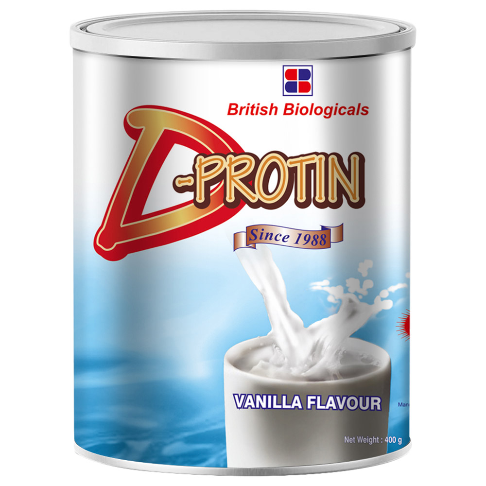 Order D-Protin - Vanilla Flavour Powder 400g Now! | Jomla.ae