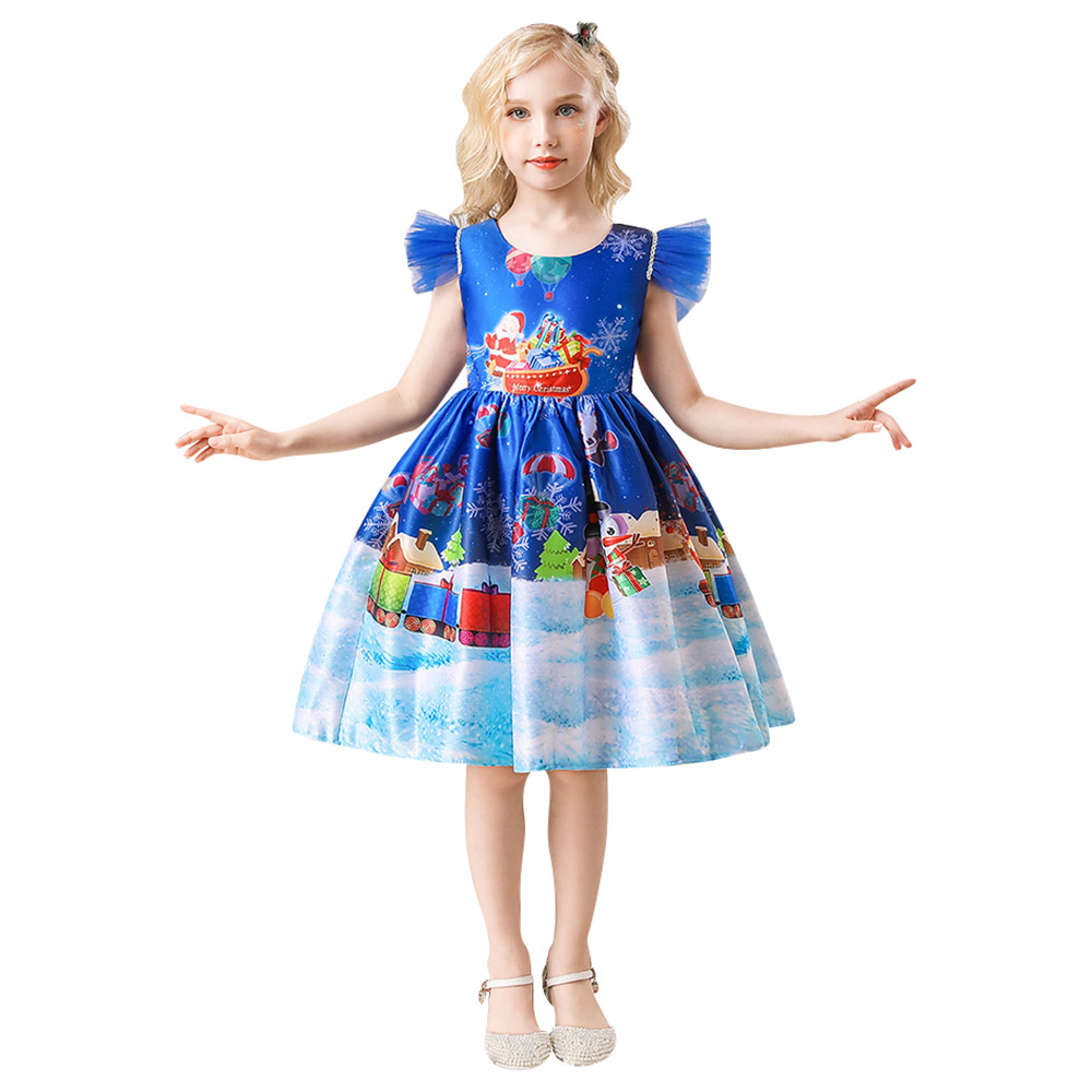 D'Daniela - Xmas Snow Queen Dress - Blue | Jomla.ae