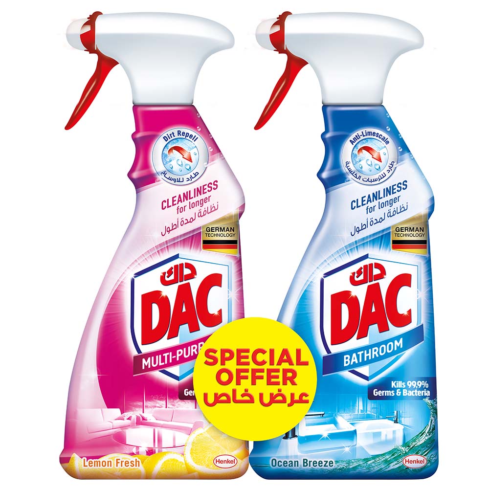 Order Dac - Multi-Purpose Cleaner 500ml Lemon + Bathroom Cleaner Ocean ...