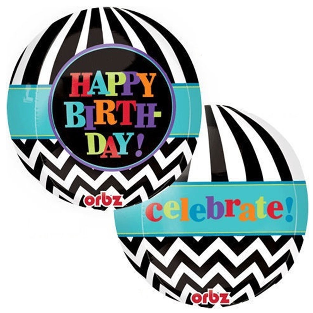 Order Dancing Lines Birthday Balloon - 1pc Now! | Jomla.ae
