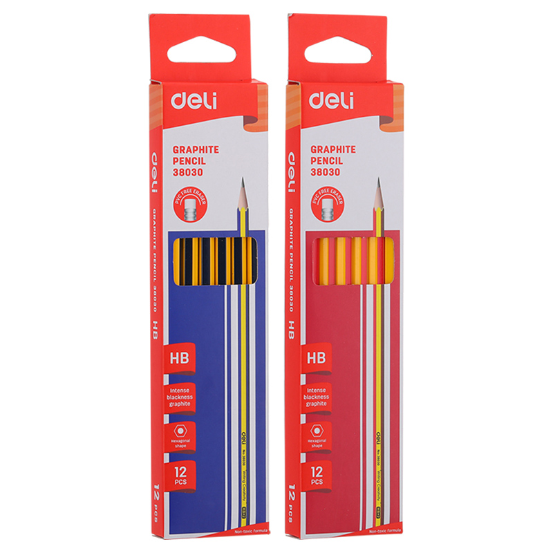 Order Deli - Hexagonal Graphite HB Pencil - 72 pcs Now! | Jomla.ae