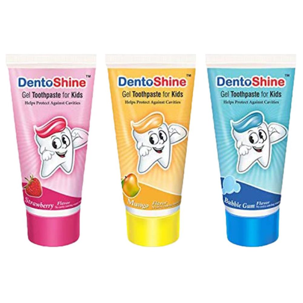Order Dentoshine - Kids Gel Toothpaste - Pack of 3 Flavours - 80g Now ...