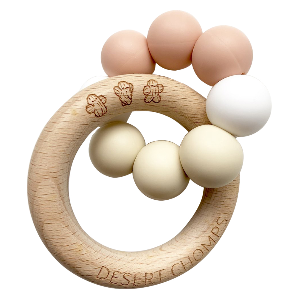 Desert Chomps - Bubble Gum Teether - Peaches & Cream | Jomla.ae