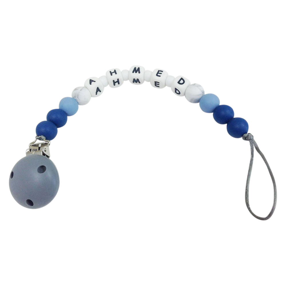 Desert Chomps - Personalized Pacifier Clip - Midnight Blue | Jomla.ae