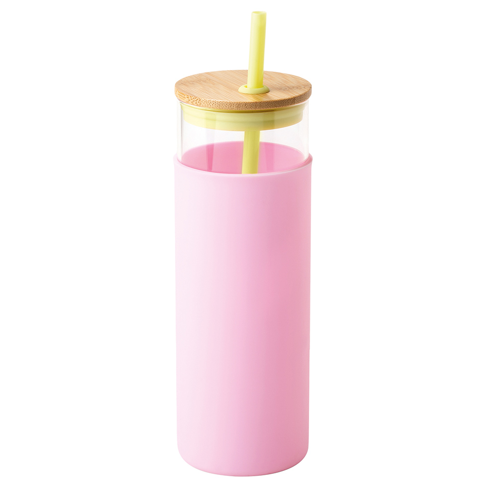 Designworks Ink - Tumbler w/ Straw - Citron/Pink | Jomla.ae