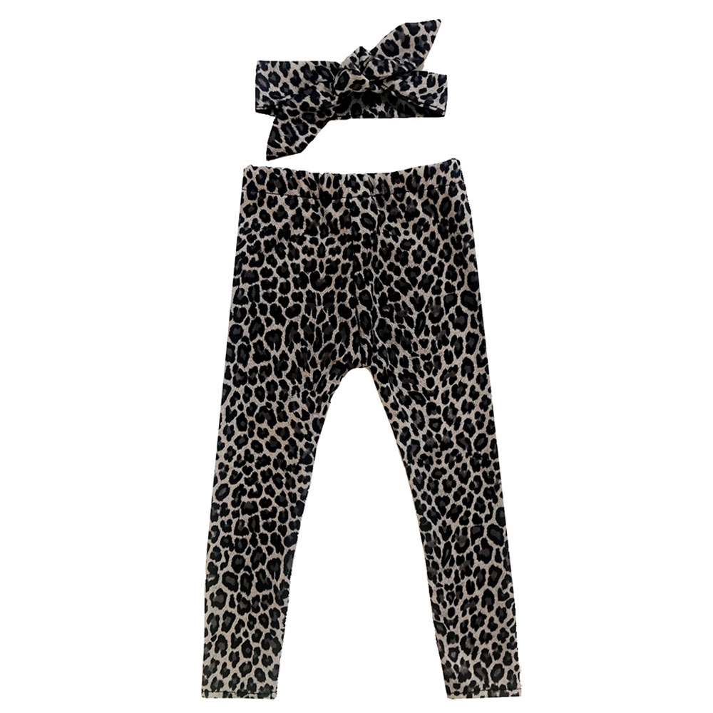 Order Diddy Kingdom - Leopard Print Leggings Set - Grey Now! | Jomla.ae