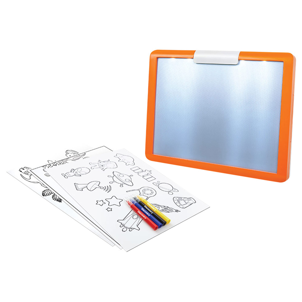 Discovery Kids - Toy Kids Tracing Tablet Led Marker Version - Orange ...