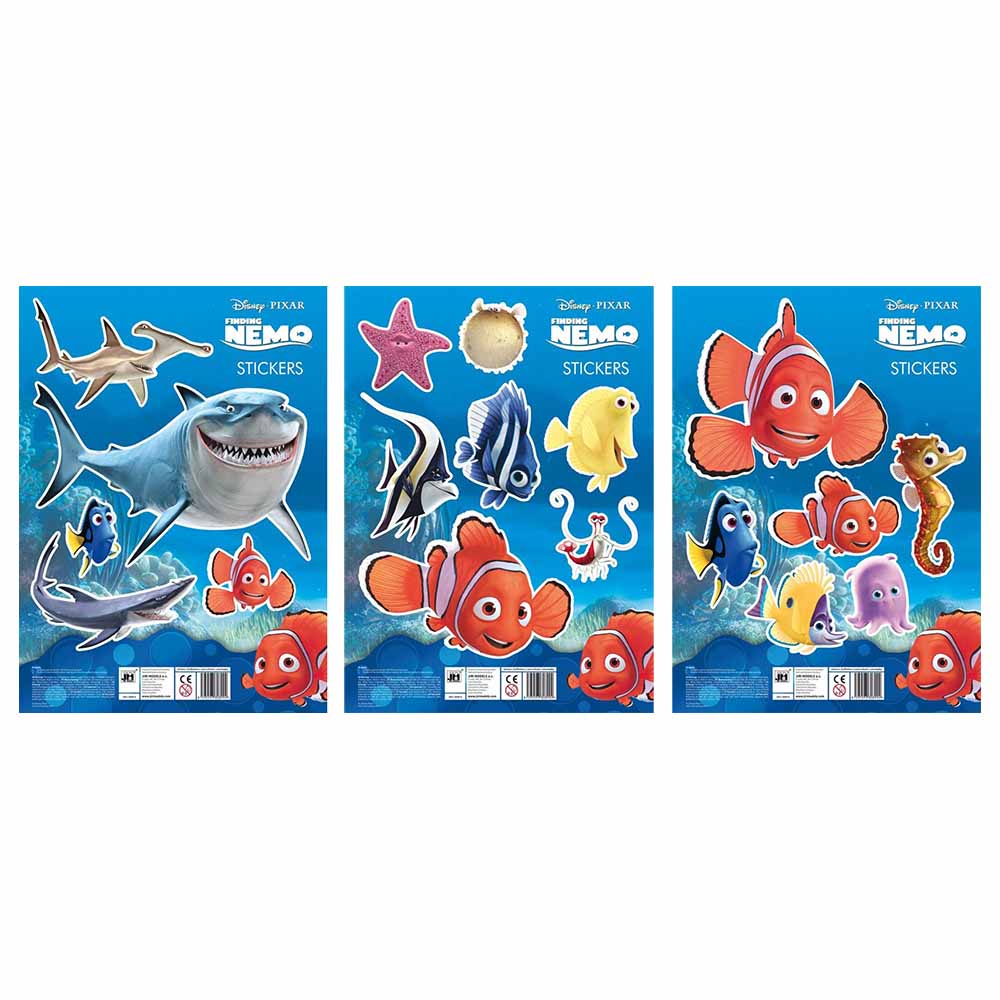 Disney - Finding Nemo Vinyl Stickers Assorted 4 Designs | Jomla.ae