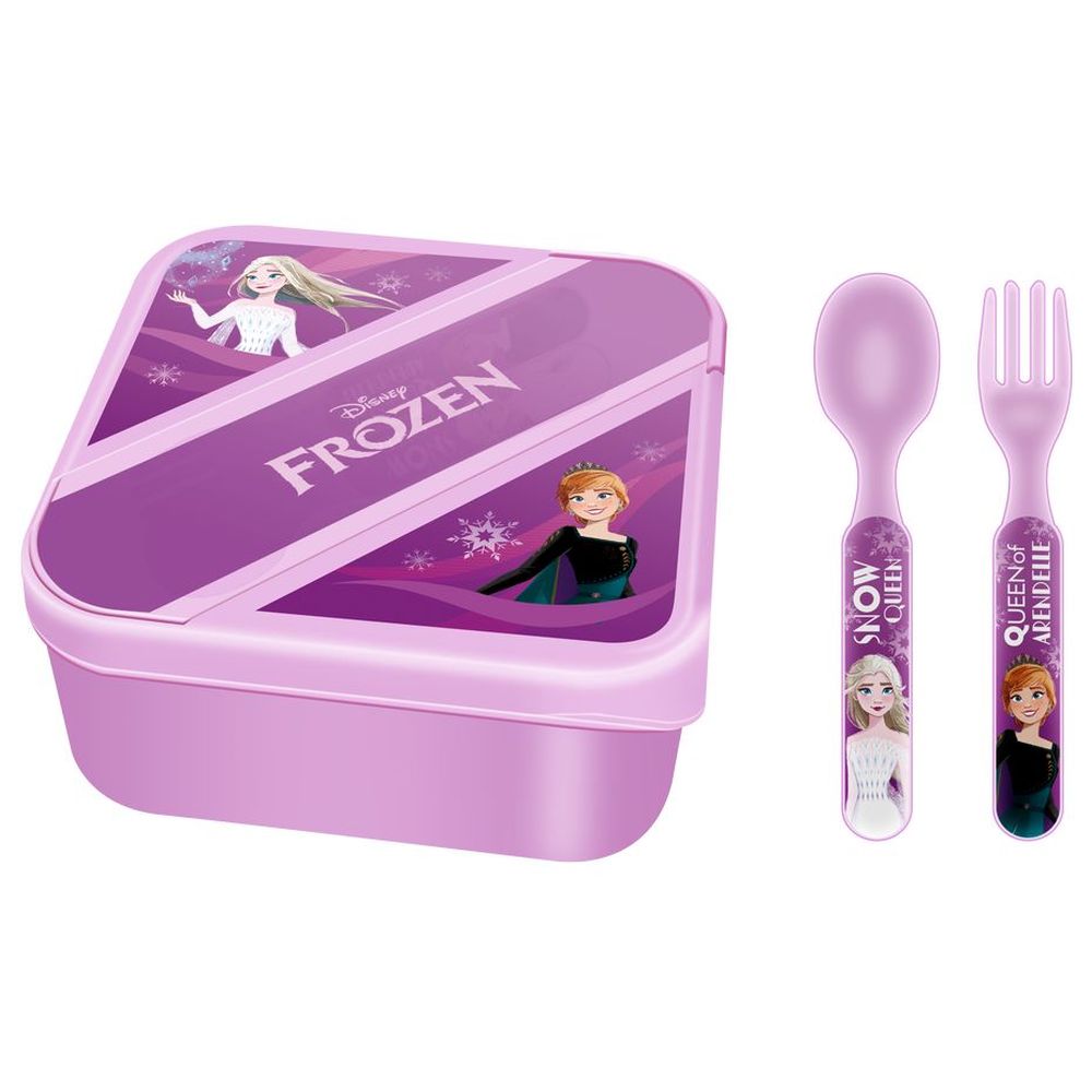 Disney Frozen - Lunch Box w/ Cutlery | Jomla.ae