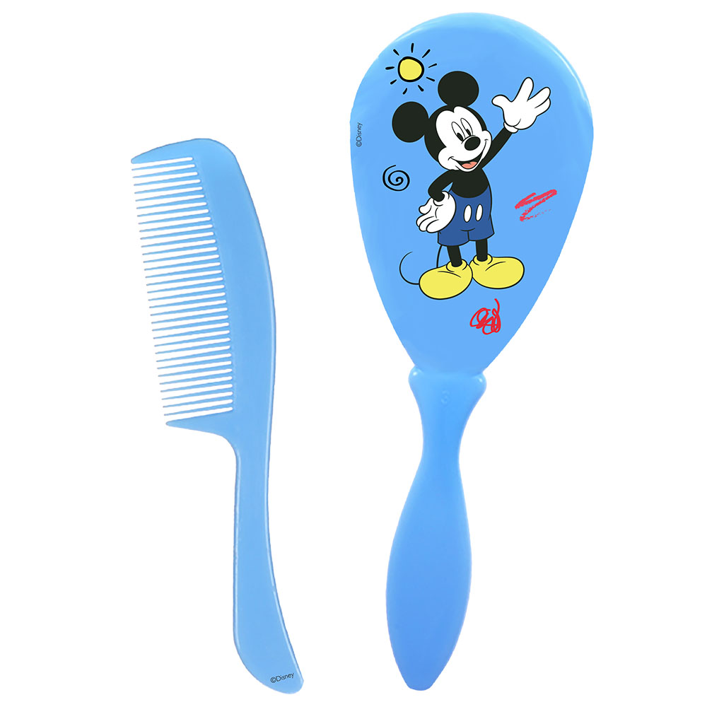 Order Disney - Mickey Mouse Baby Hair Comb And Brush Set - Blue Now ...
