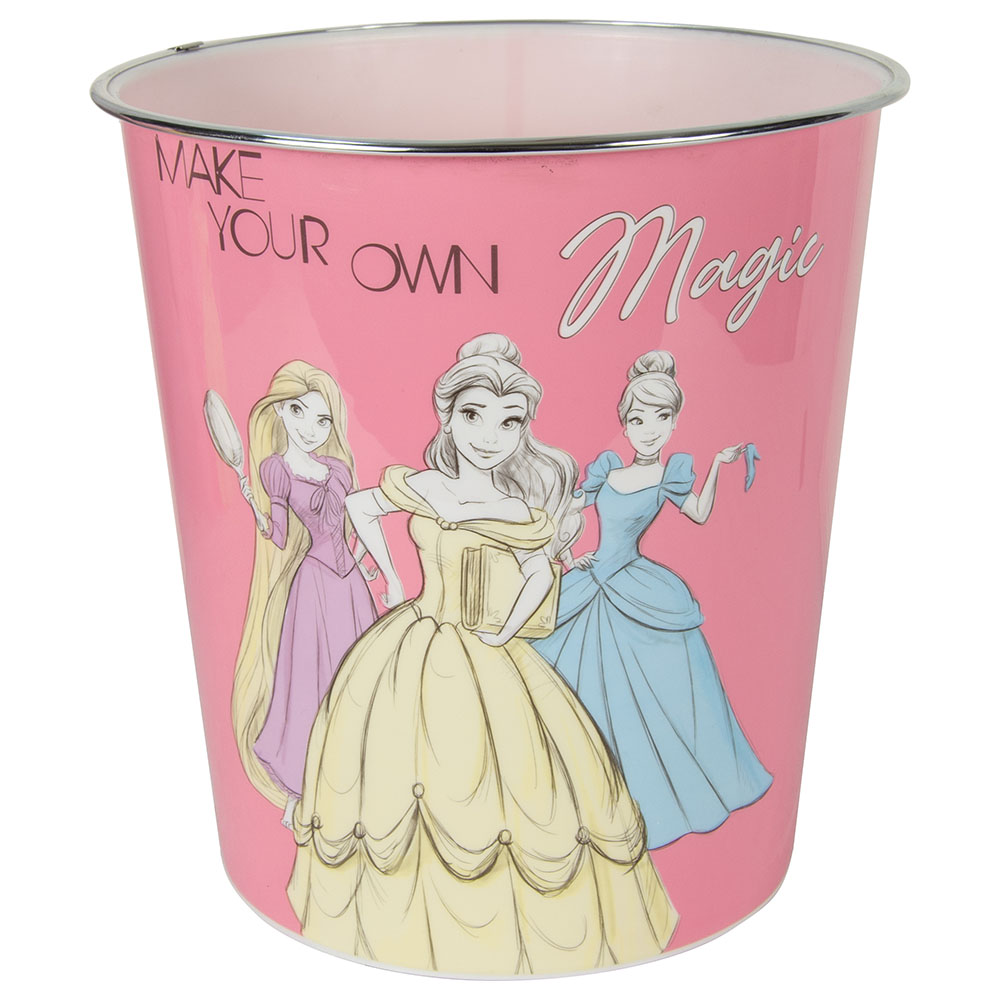 Disney - Princess Compact Waste Basket - Pink | Jomla.ae