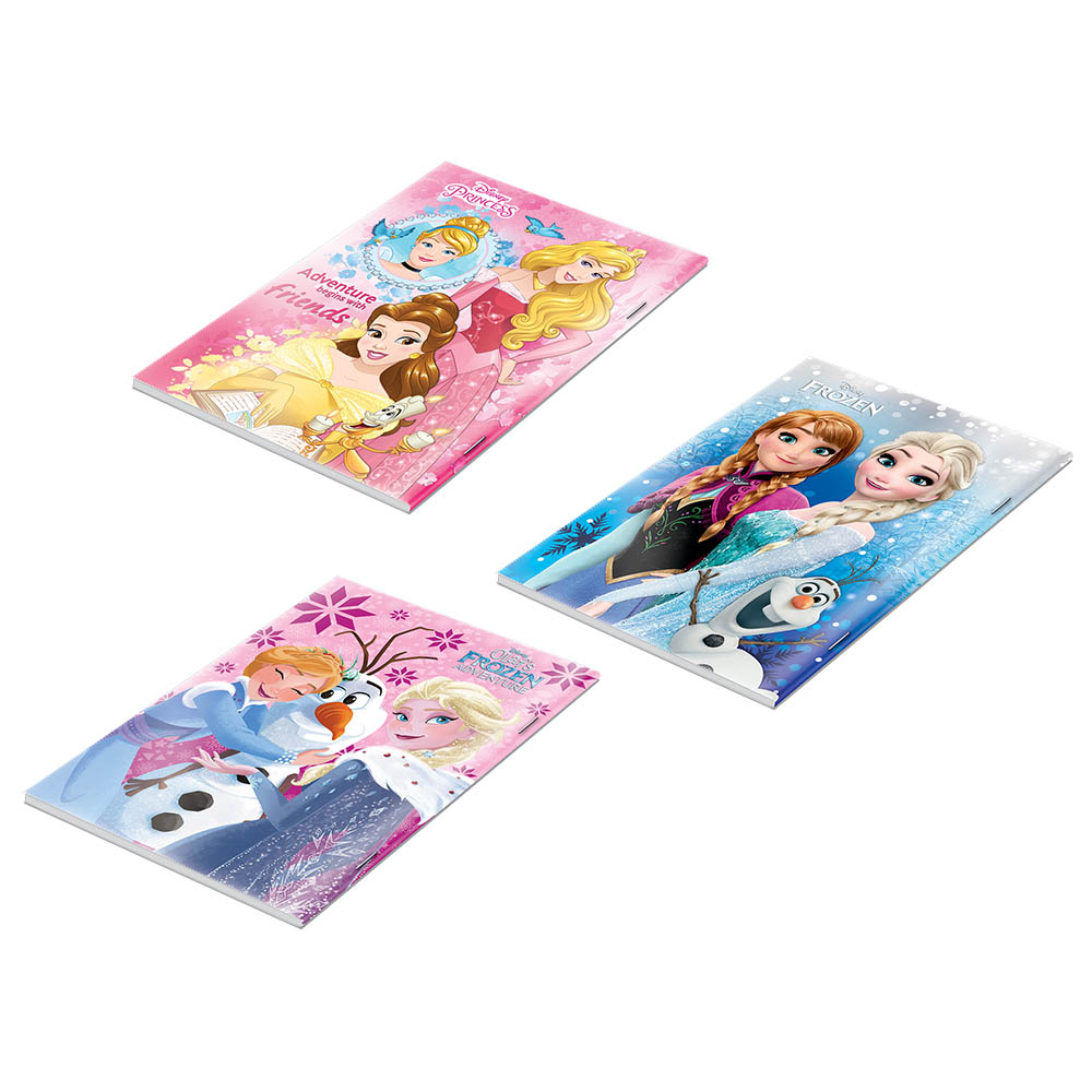 Disney Princess Frozen Arabic A5 Notebook 100 Sheets Pack of 3 | Jomla.ae