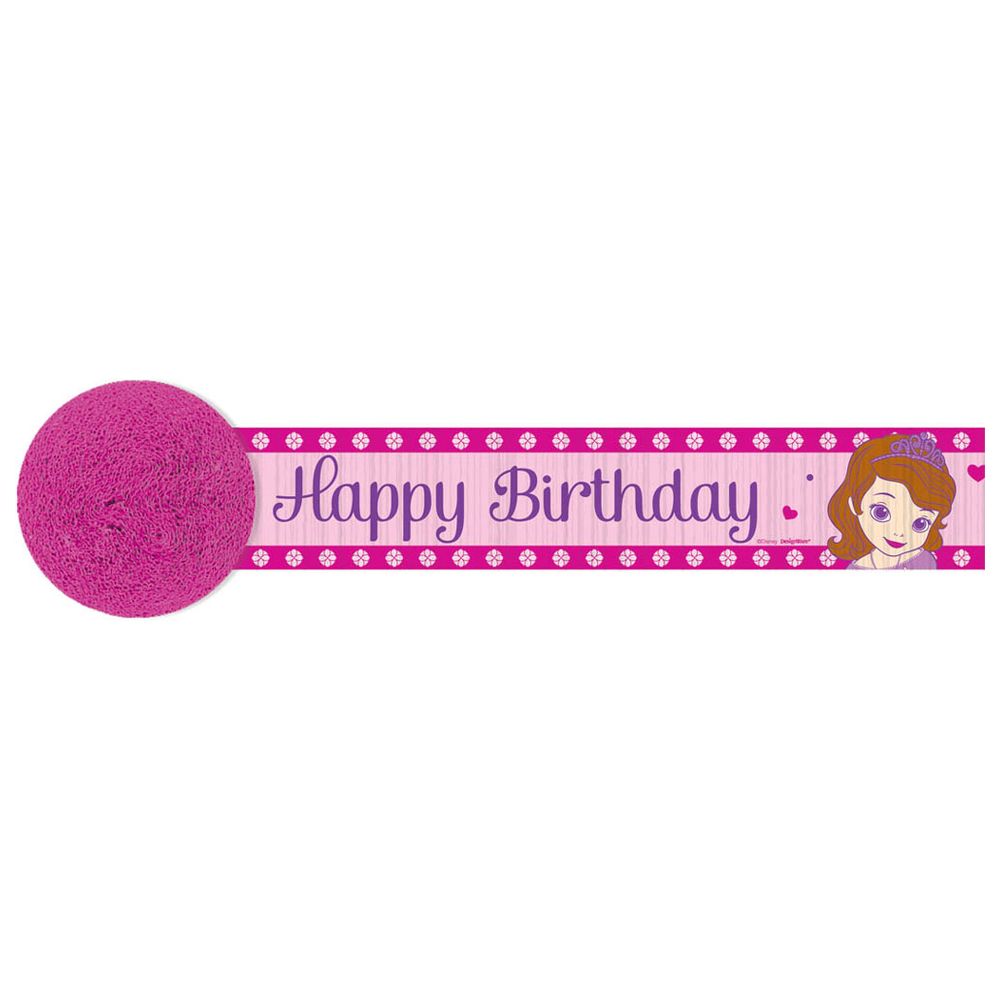 Order Disney Sofia the First Crepe Streamer Now! | Jomla.ae