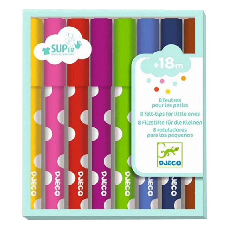 Djeco - Felt Tips for Little Ones | Jomla.ae