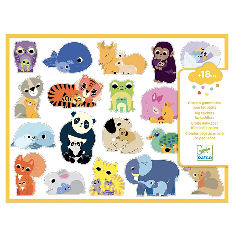 Djeco - Mums And Babies Big Sticker | Jomla.ae