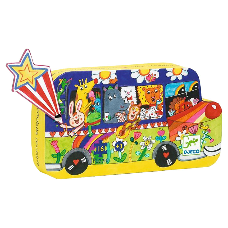 Djeco - The Rainbow Bus Puzzle Game | Jomla.ae