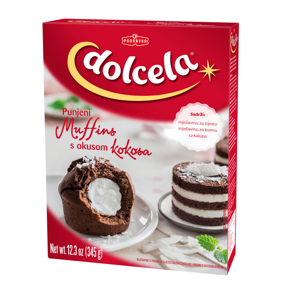 Order Dolcela - Coconut Filled Muffins 345G Now! | Jomla.ae