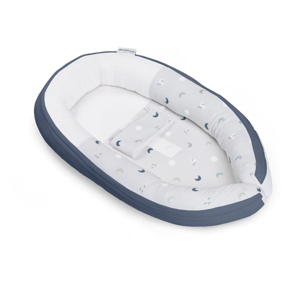 Order Doomoo - Cocoon Baby Nest - Blue Grey Moon Now! | Jomla.ae