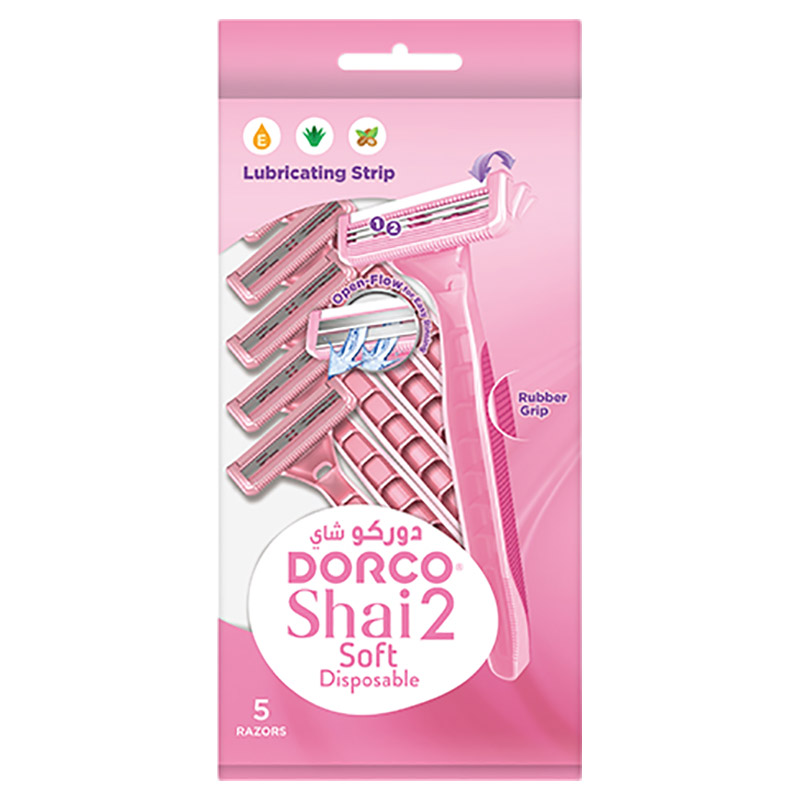 Order Dorco - Shai 2 Women Disposable Razor Pack Of 5 Now! | Jomla.ae