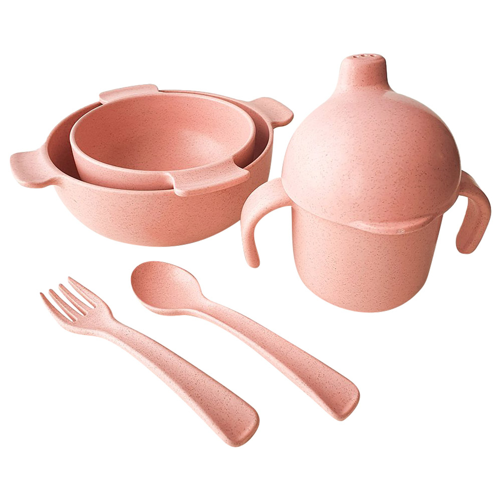 Order Dove And Dovelet - Wheat Fiber Dinner Set - Blush Pink Now ...