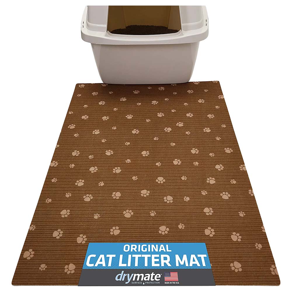 Order Drymate - Cat Litter Paw Print Mat - Tan Now! | Jomla.ae
