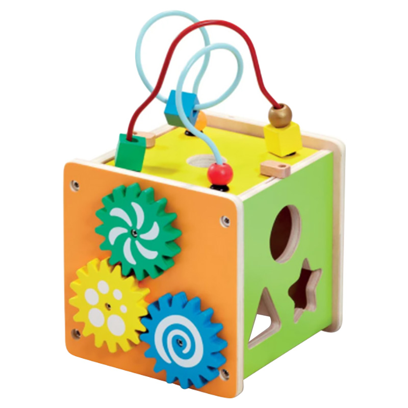 Early Learning Centre - Wooden Small Activity Cube - Blue | Jomla.ae