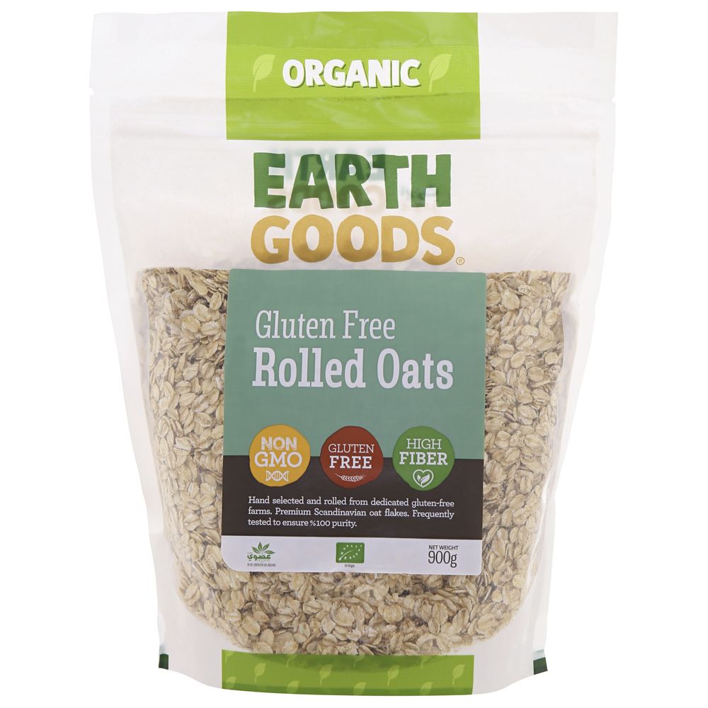Earth Goods - Gluten Free Organic Rolled Oats 900g | Jomla.ae