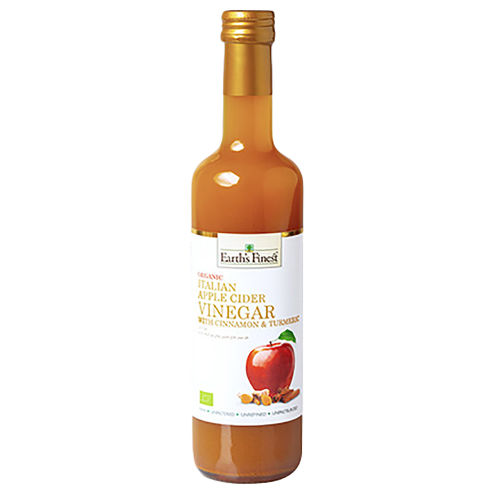 Earth's Finest Organic Cinnamon Turmeric Apple Cider Vinegar | Jomla.ae