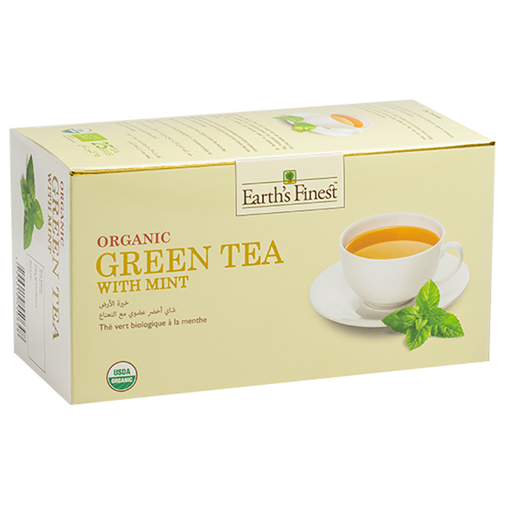 Order Earth's Finest - Organic Mint Green Tea (25 bags) 37.5g Now ...