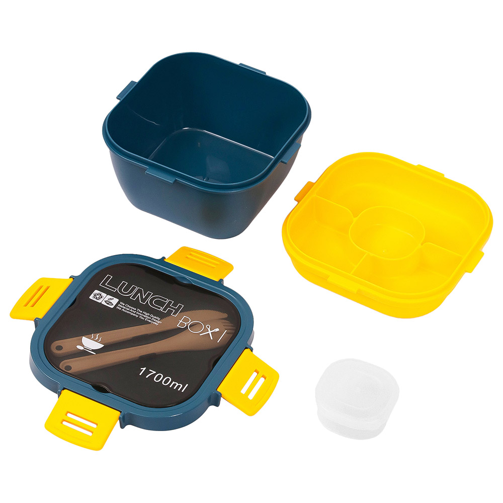 Order Eazy Kids - 5 Compartment Lunch Box w/ Utensils 1700ml - Blue Now ...