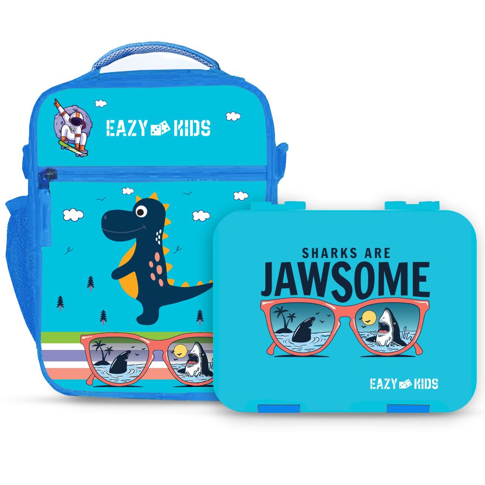 Order Eazy Kids - Bento Boxes w/ Insulated Lunch Bag - Jawsome Shark ...