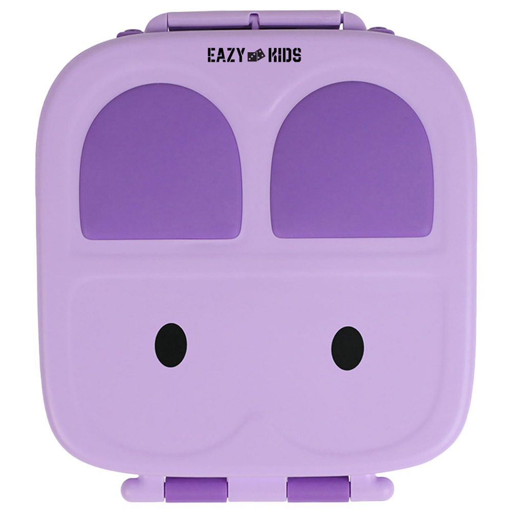 Eazy Kids - Bento Lunch Box w/ Handle - Purple | Jomla.ae