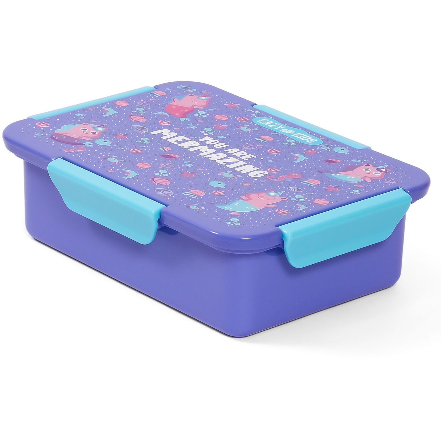 Eazy Kids - Mermaid Lunch Box 850ml - Purple | Jomla.ae
