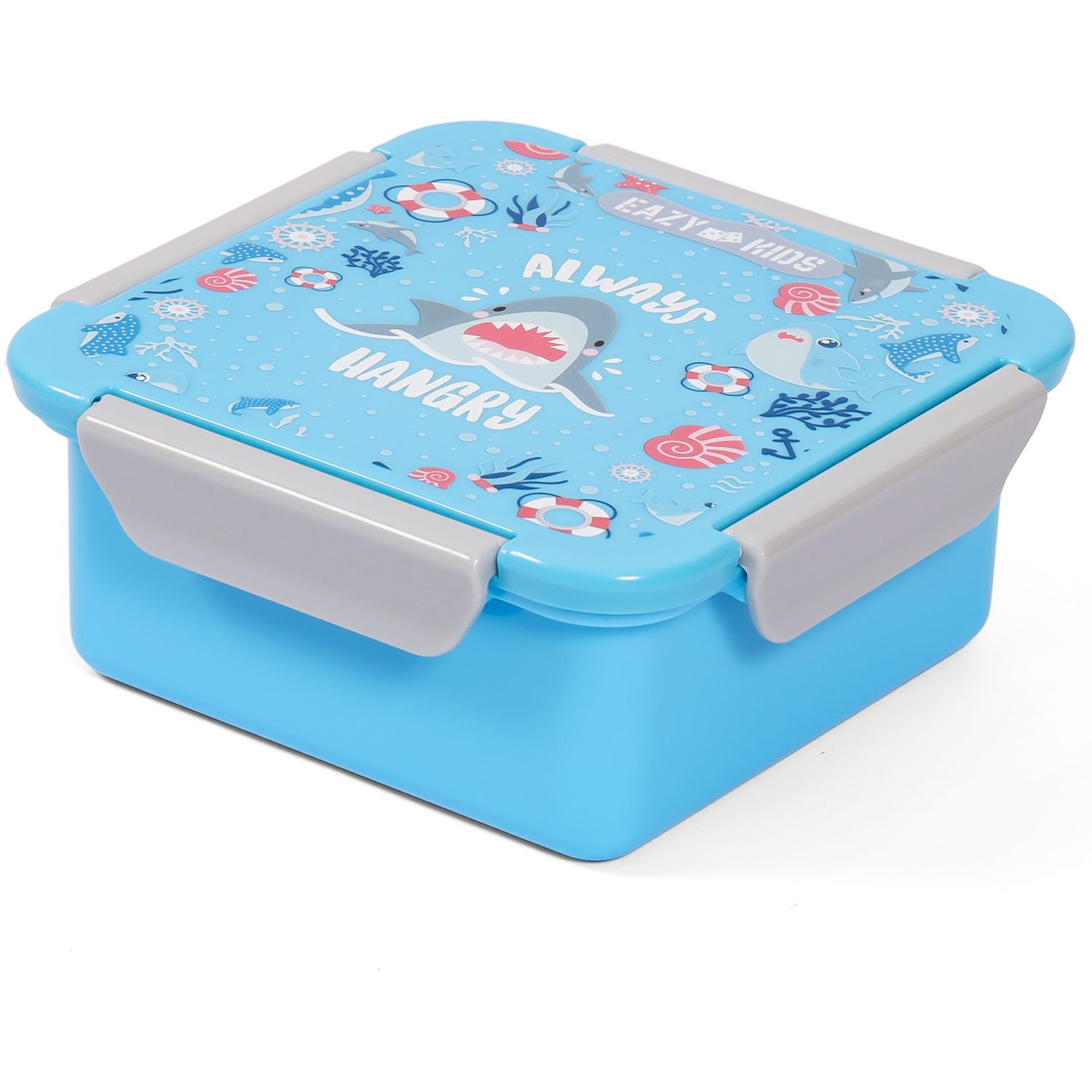 Eazy Kids - Shark Lunch Box 650ml - Blue | Jomla.ae